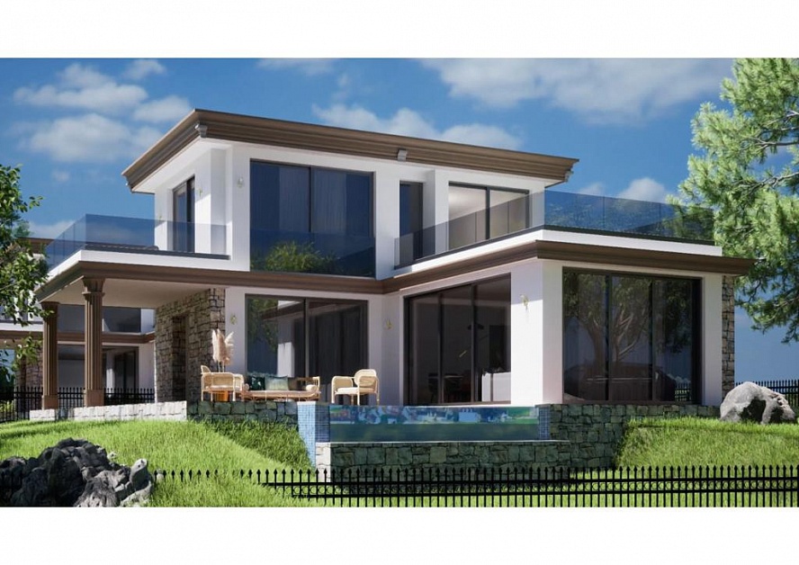 Четырехкомнатная вилла 200 м2 в новом комплексе в Эсентепе | Виллы ...